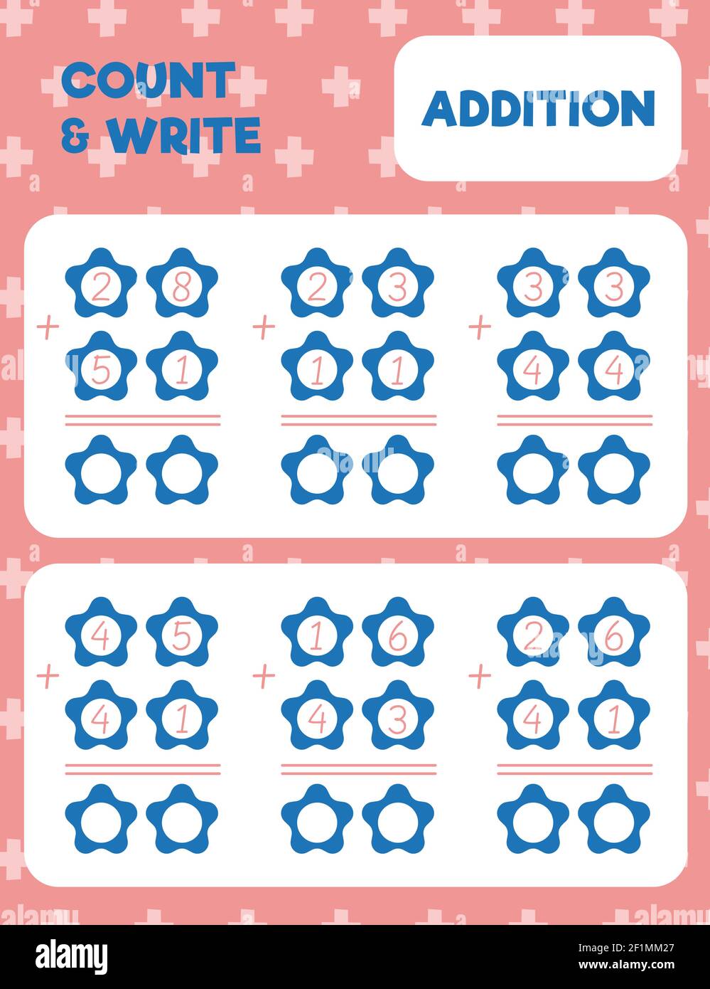 Math worksheet practice print page. Double digit addition. Column ...
