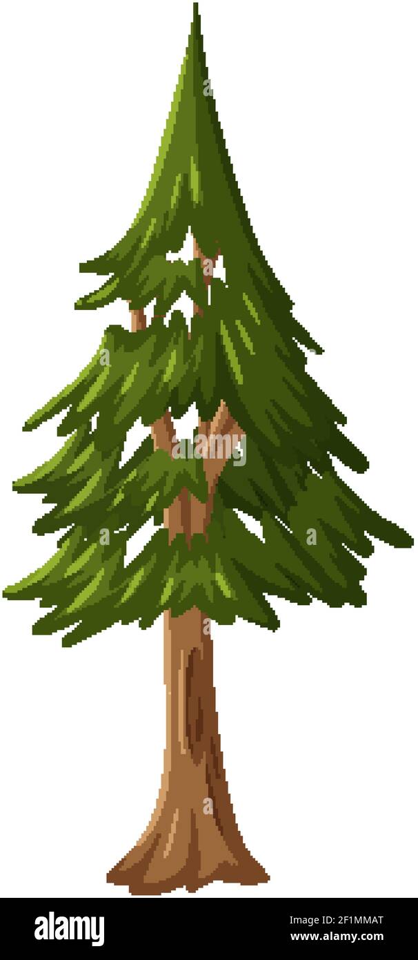 Isolated tree on white background illustration Stock Vector Image & Art ...