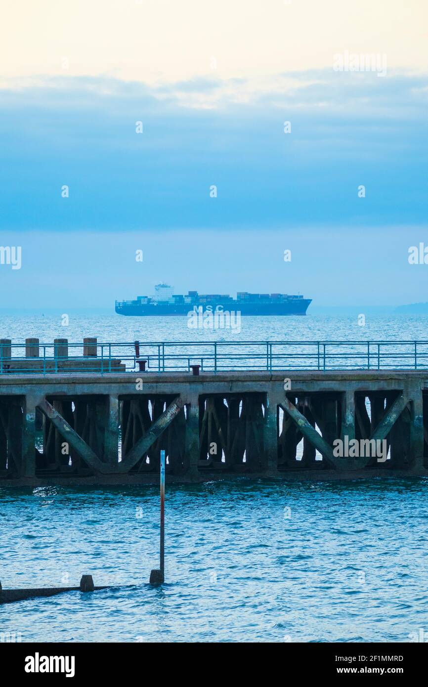 Msc mediterranean shipping company containers hi-res stock photography ...
