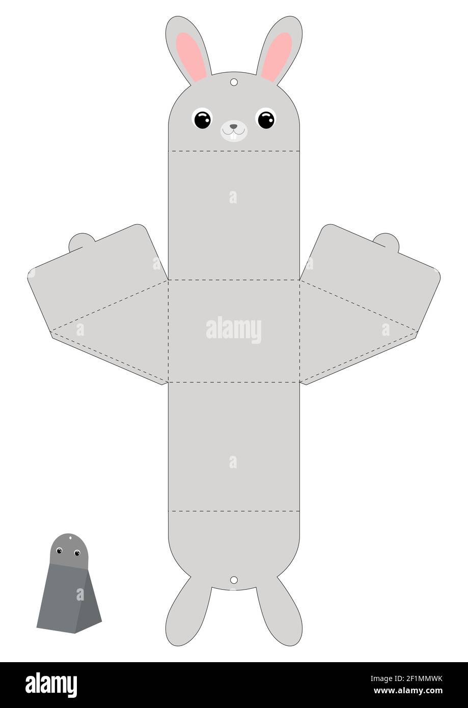 Rabbit printable craft hi-res stock photography and images - Alamy