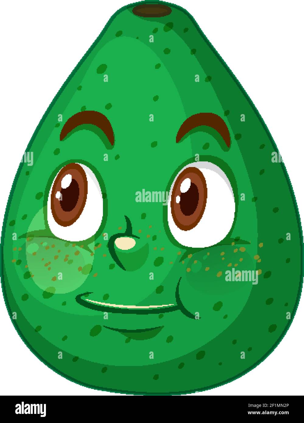 Pomelo cartoon character with facial expression illustration Stock ...