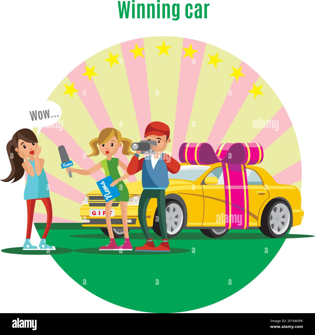 Woman interviewing star Stock Vector Images - Alamy