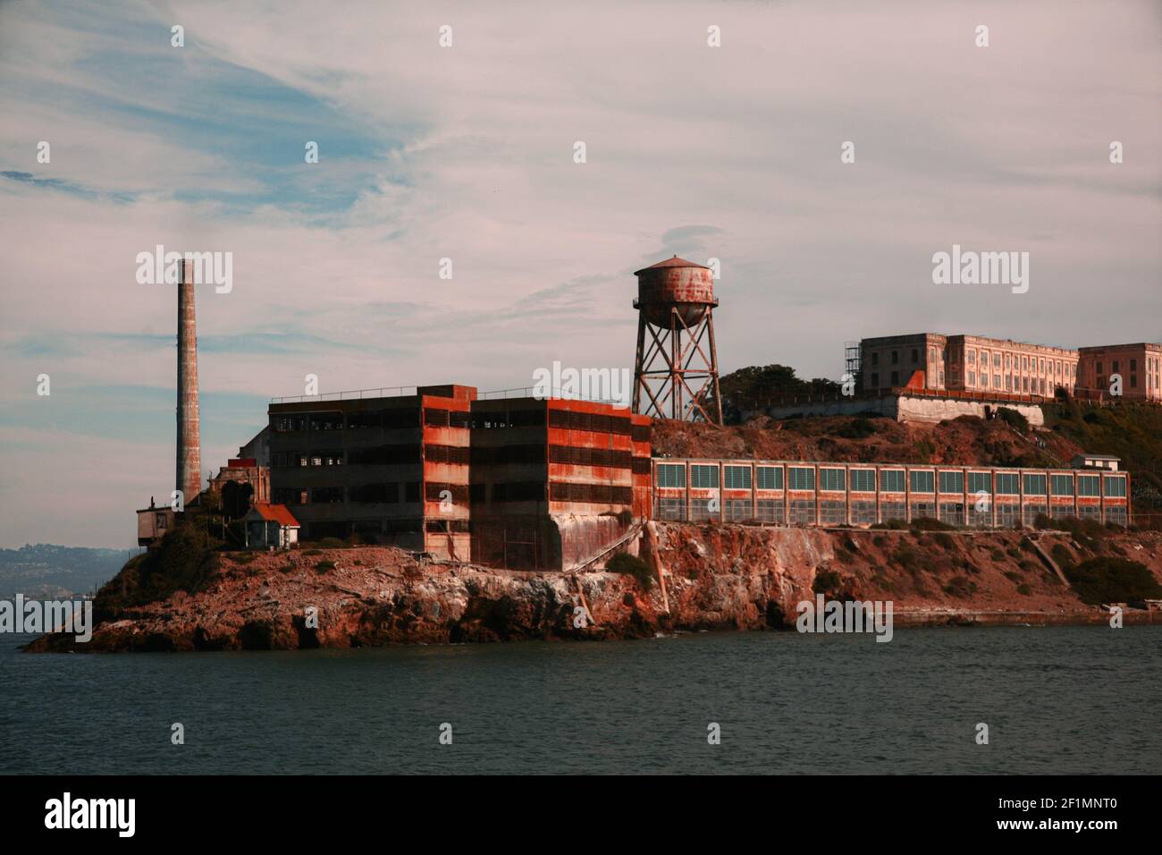 Alcatraz Island located off the San Francisco coast in California Stock ...