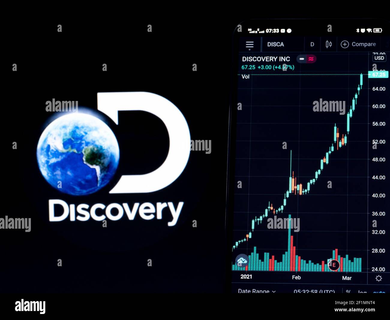 Discovery inc logo hi-res stock photography and images - Alamy