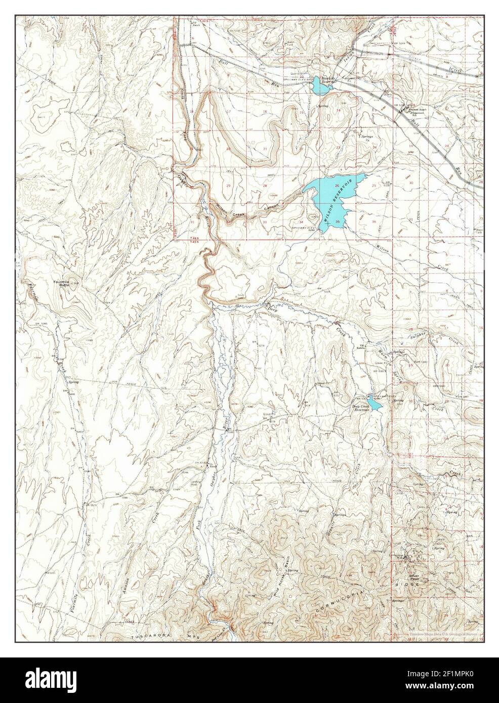 Wilson Reservoir, Nevada, map 1964, 1:62500, United States of America ...