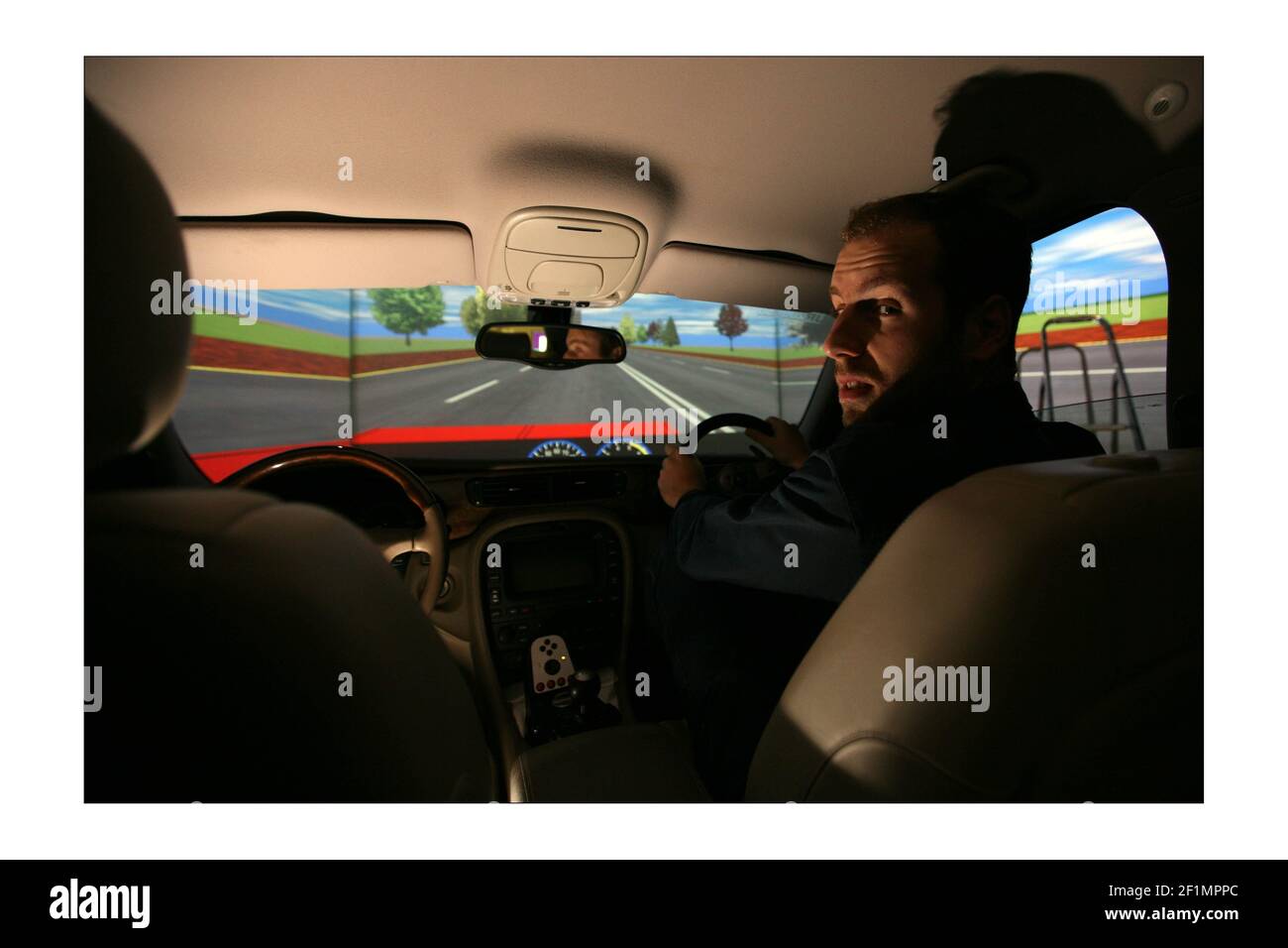 Simon Usborne in a driving simulator the morning after a night of heavy ...