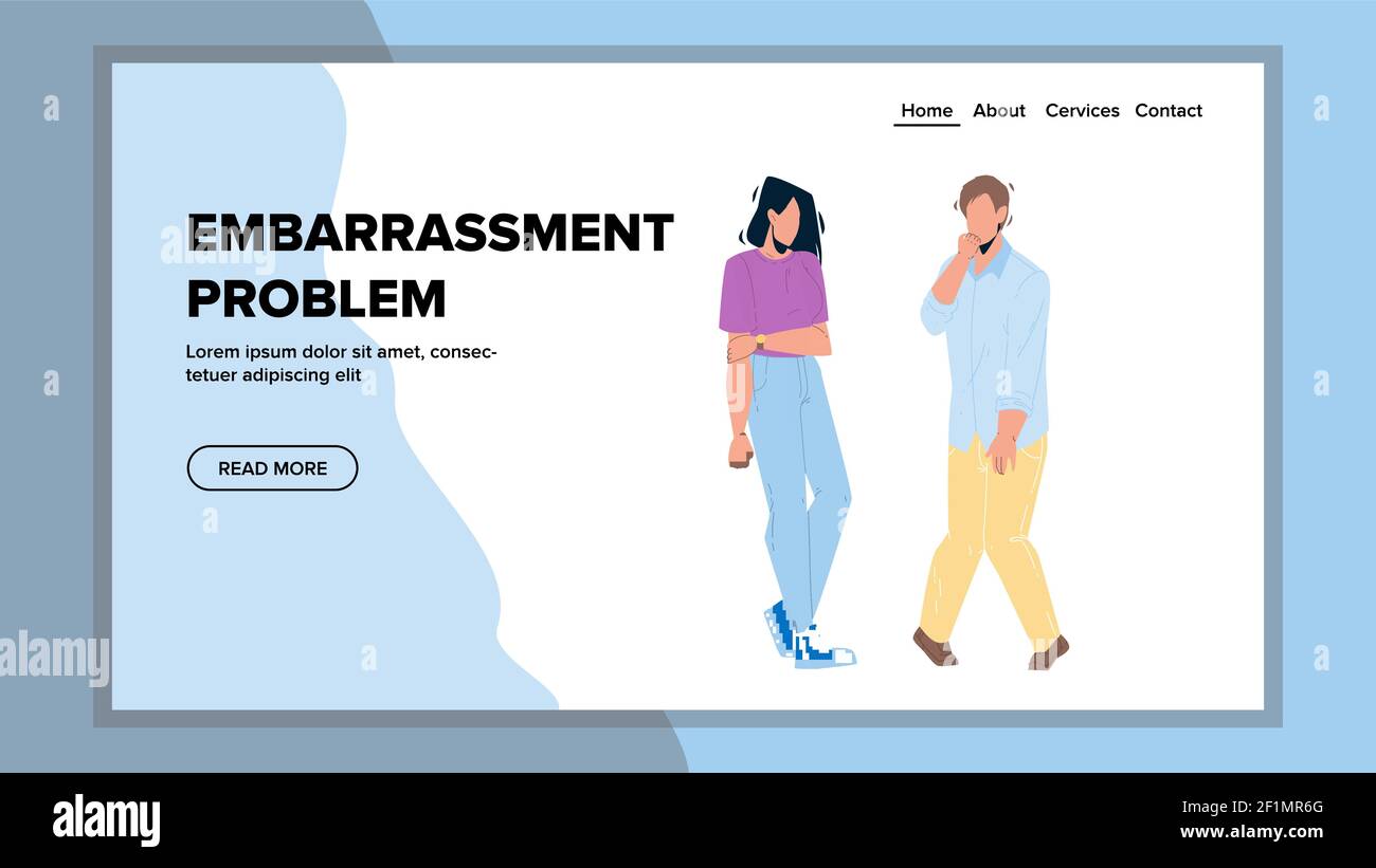 Embarrassment Problem For Communication Vector flat Illustration Stock ...