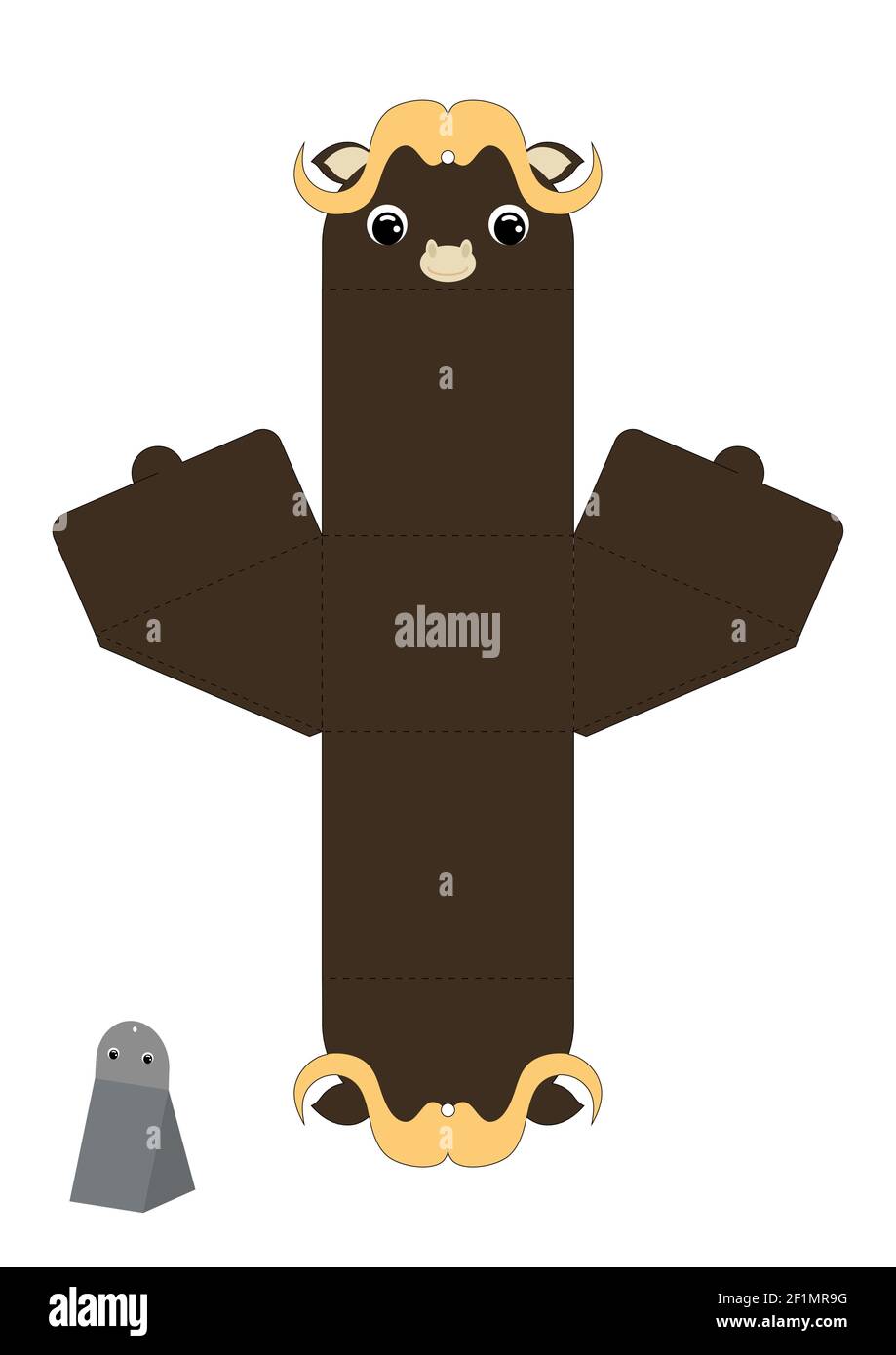 Baby musk ox Cut Out Stock Images & Pictures - Alamy