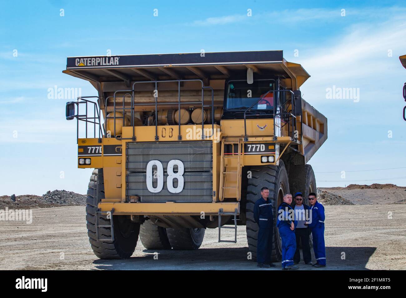 Khromtau/Kazakhstan May 06 2012: Copper ore open-pit mining (quarry ...