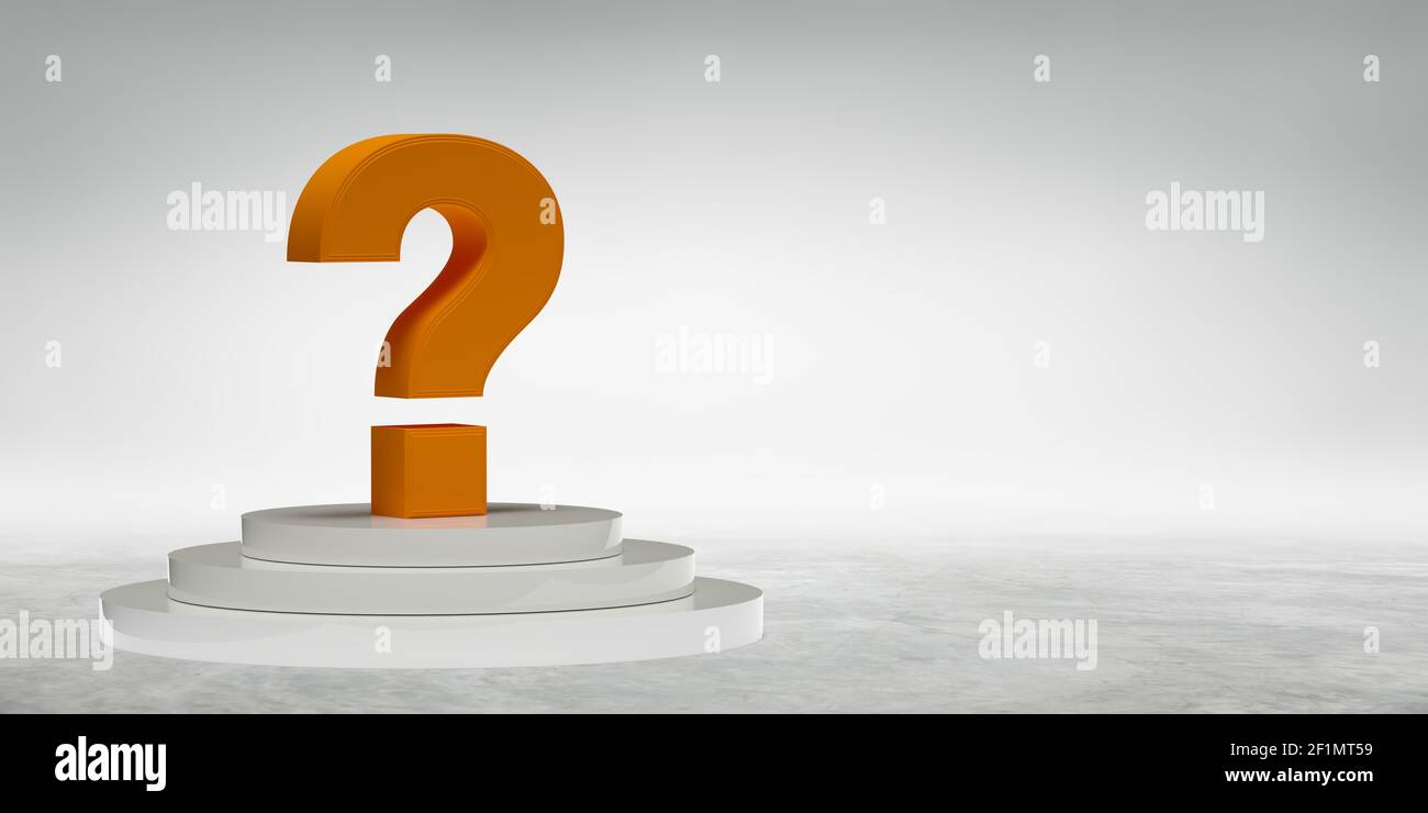 3d question mark hi-res stock photography and images - Alamy