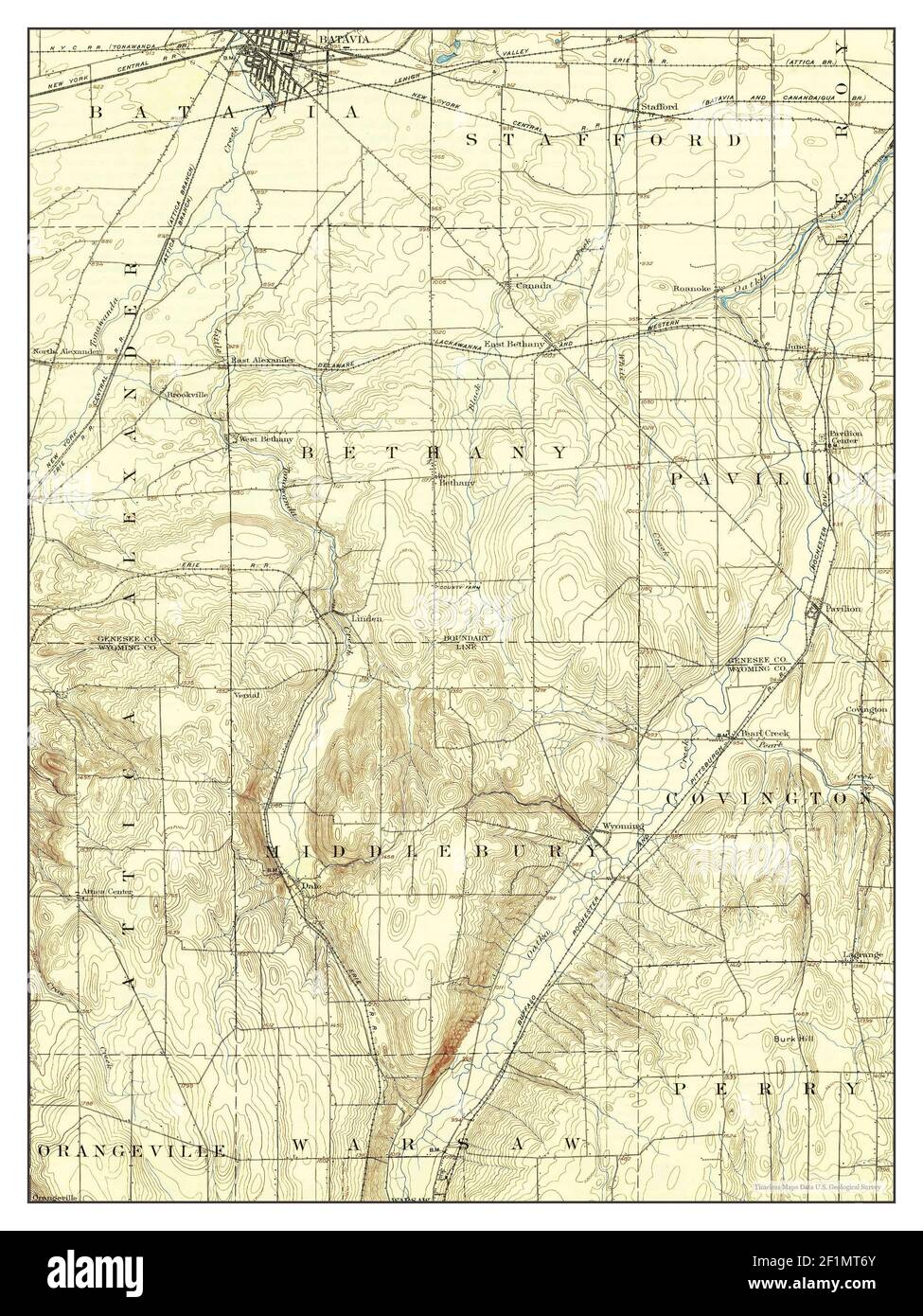Batavia, New York, map 1904, 1:62500, United States of America by ...