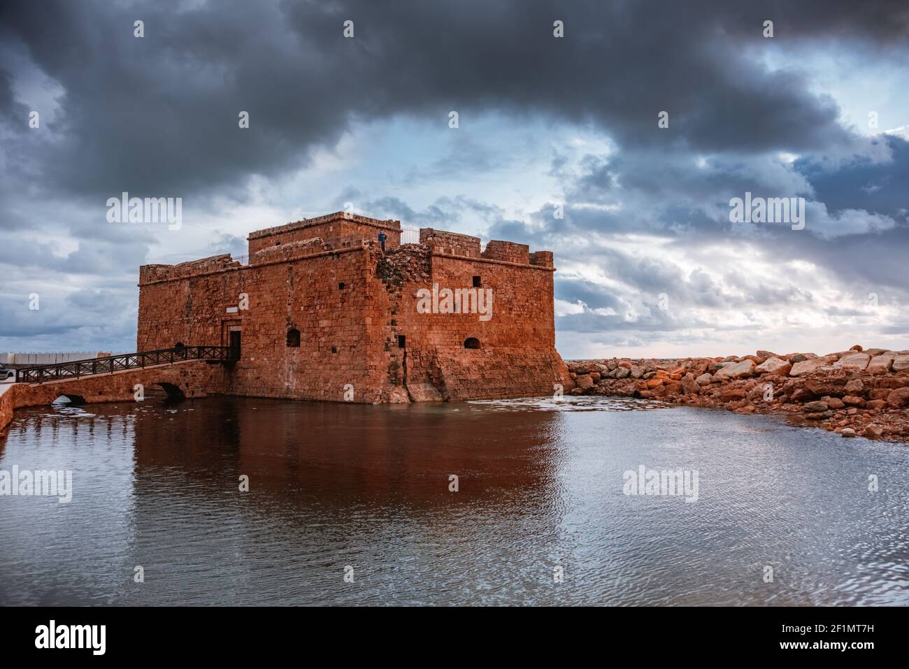 Paphos Castle, Cyprus island. Great tourist attraction Stock Photo - Alamy