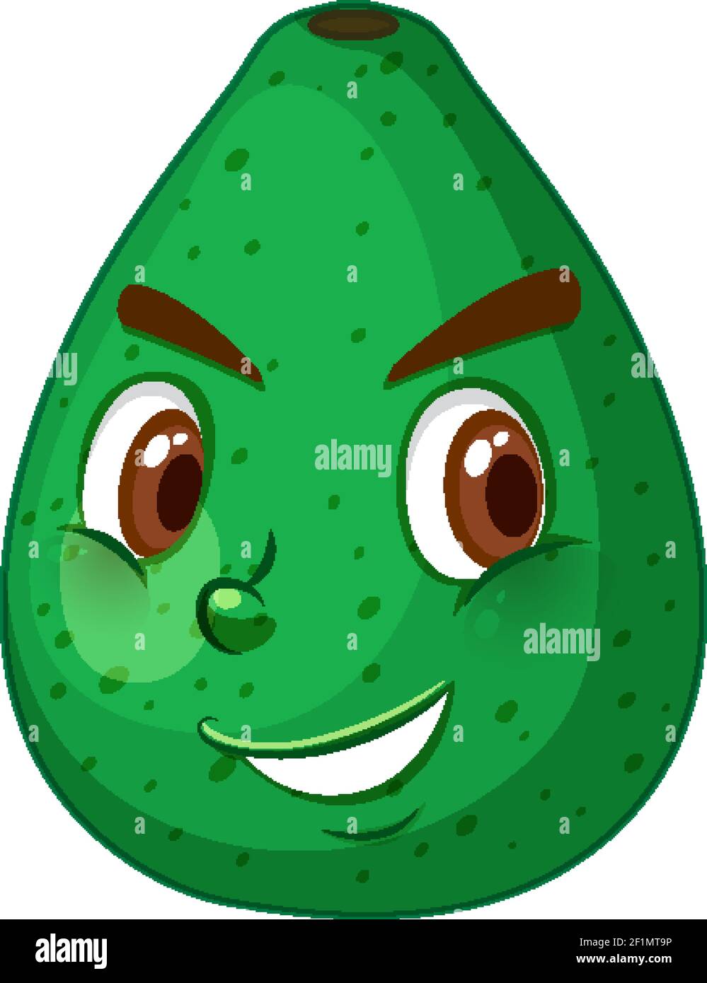 Pomelo cartoon character with facial expression illustration Stock ...