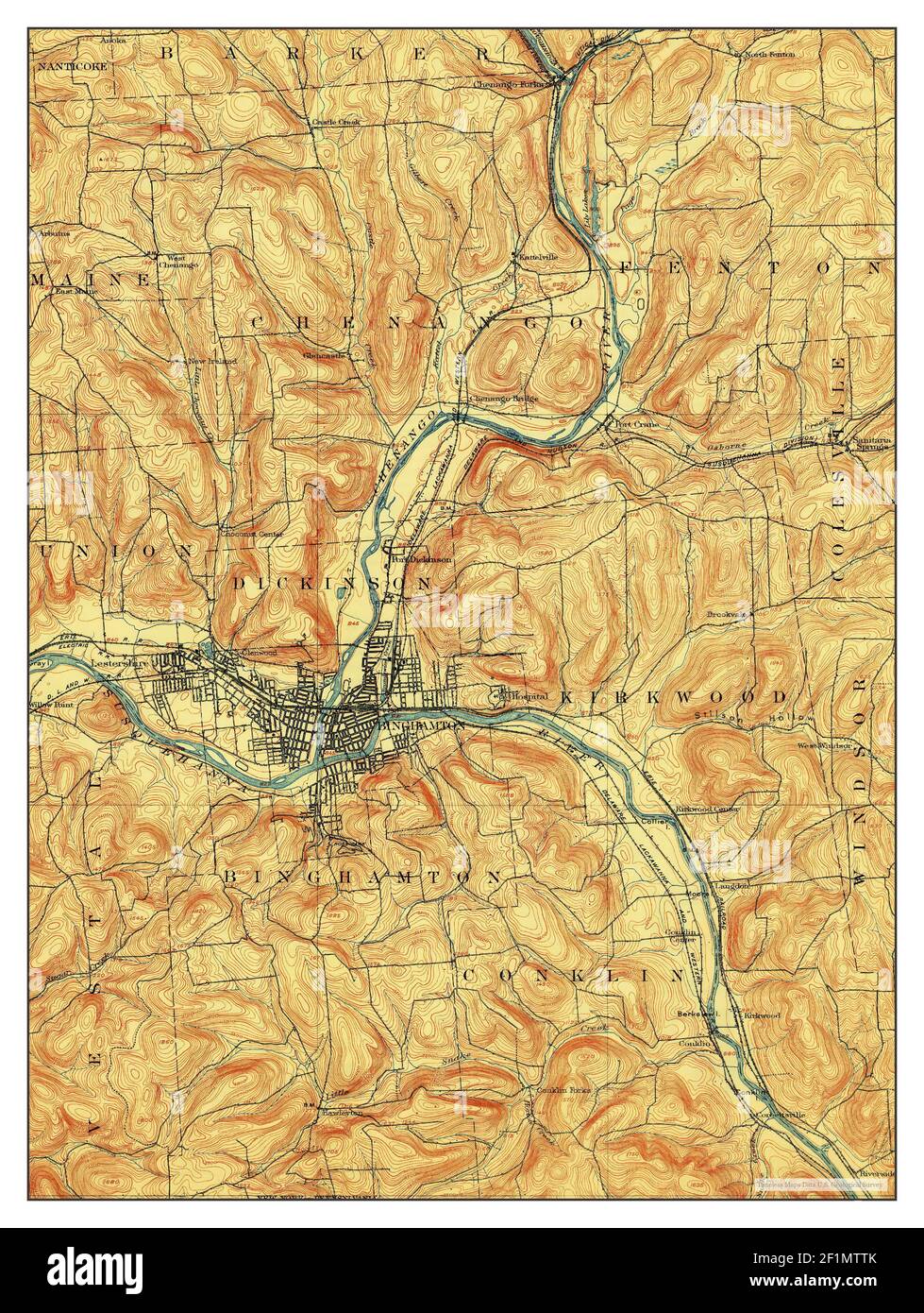 Map of binghamton hi-res stock photography and images - Alamy