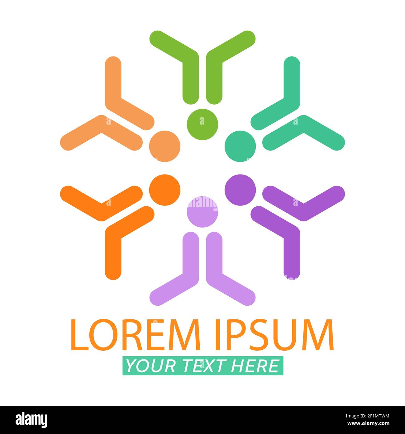 Community icon, social networks, team of friends. Stock vector ...