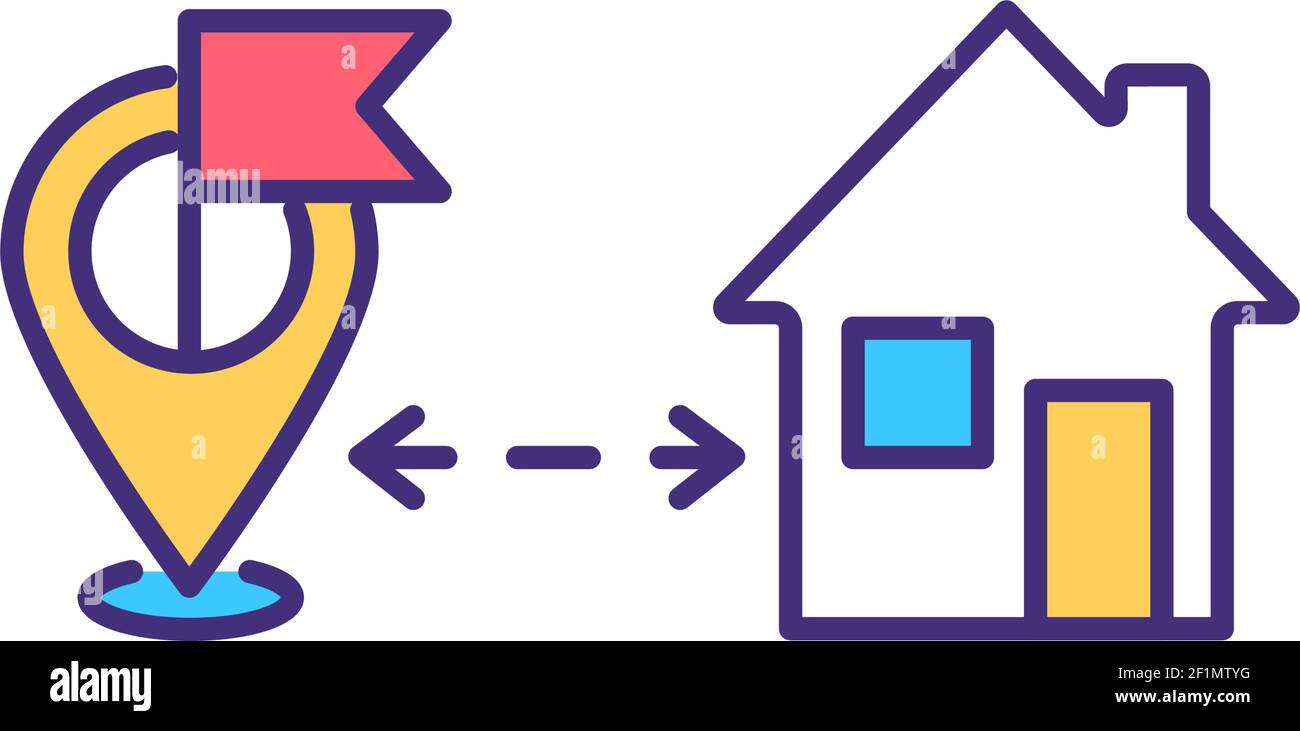 Staycation RGB color icon Stock Vector Image & Art - Alamy