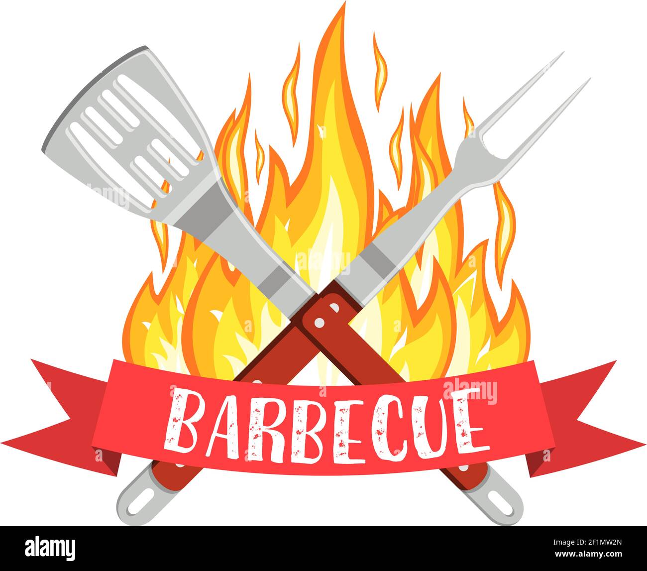 Barbecue party logo Stock Vector Image & Art - Alamy