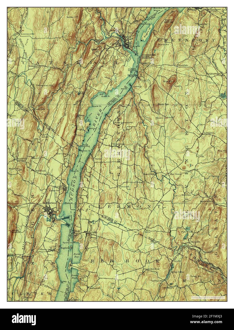 Map of catskill hi-res stock photography and images - Alamy