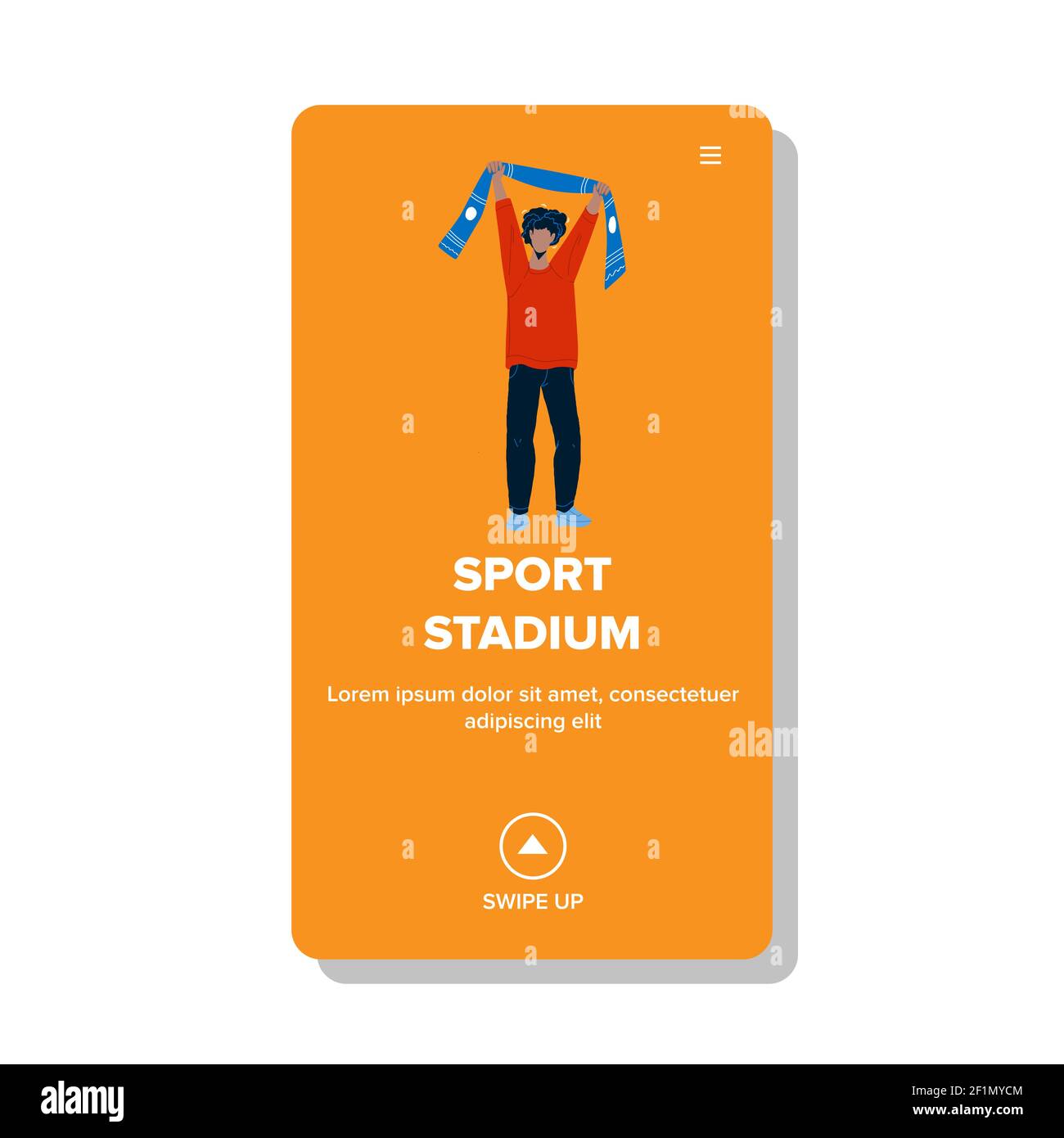 Soccer character fan supporting Stock Vector Images - Alamy