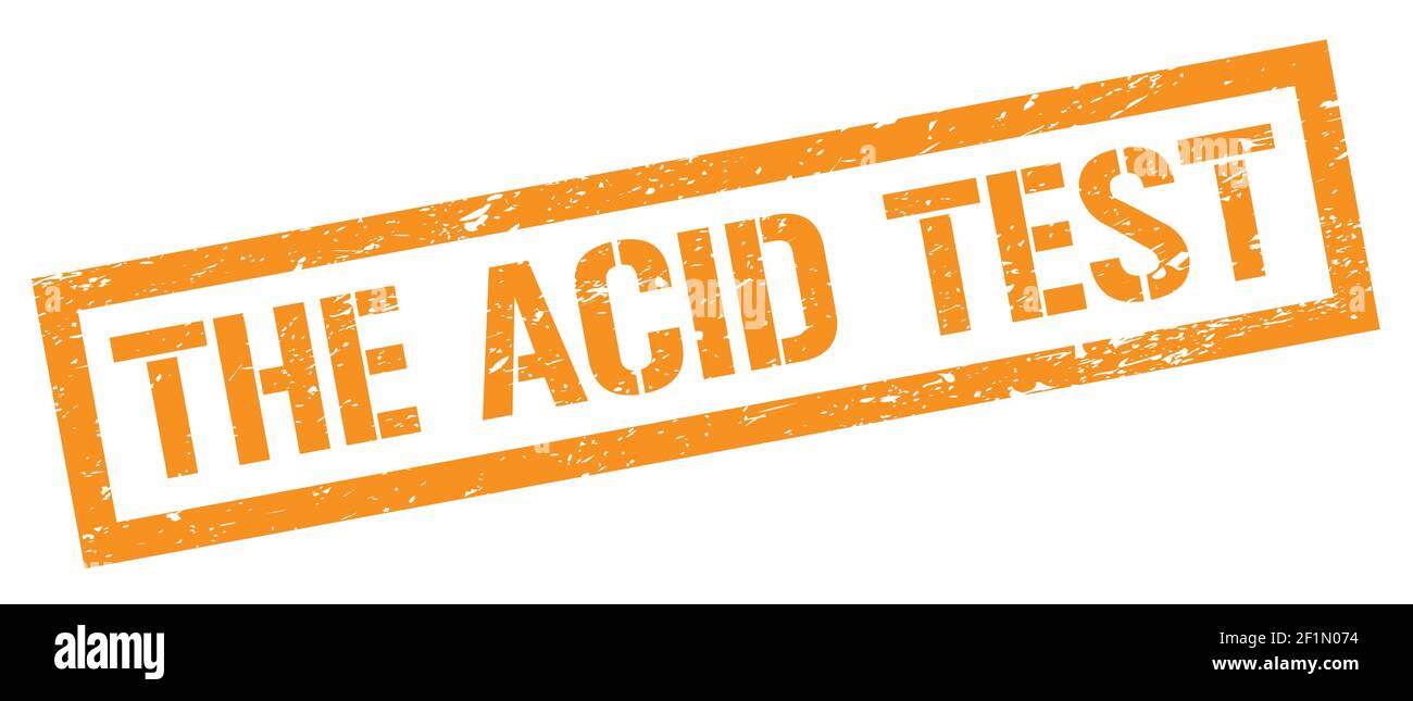 The acid test stamp hi-res stock photography and images - Alamy