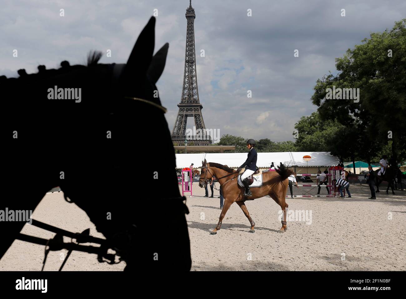 Illustration during the Longines Global Champions Tour of Paris Eiffel ...