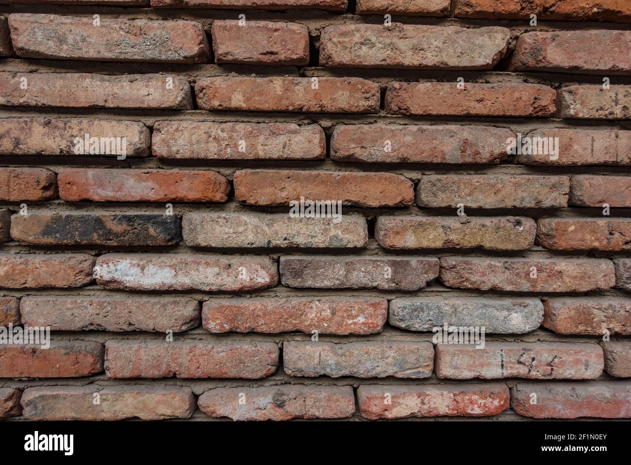 Natural red brick wall background. Natural texture Stock Photo - Alamy