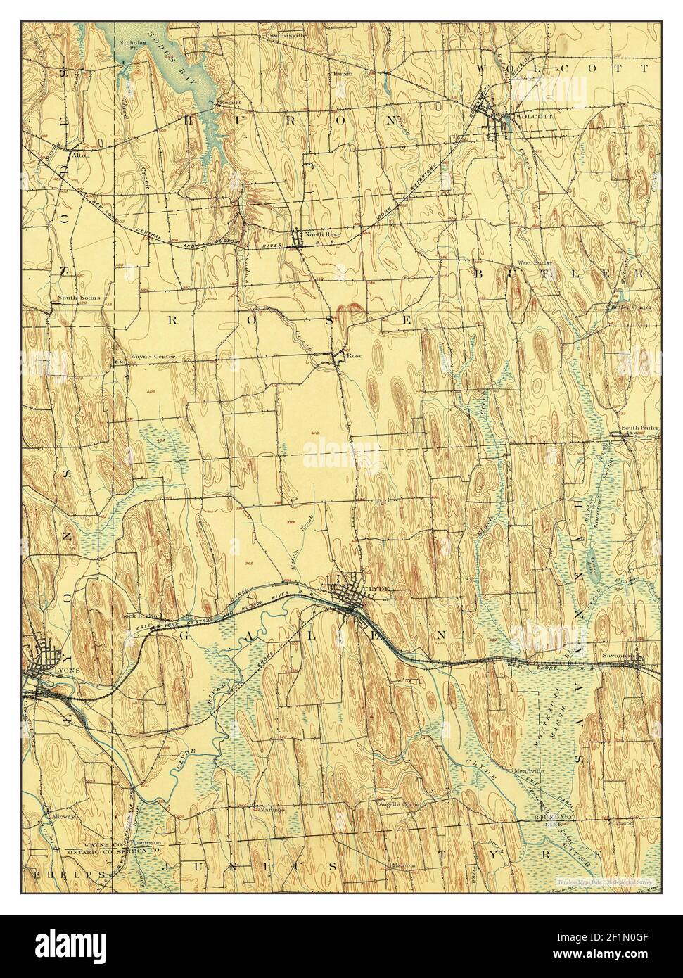 Map of clyde Cut Out Stock Images & Pictures - Alamy
