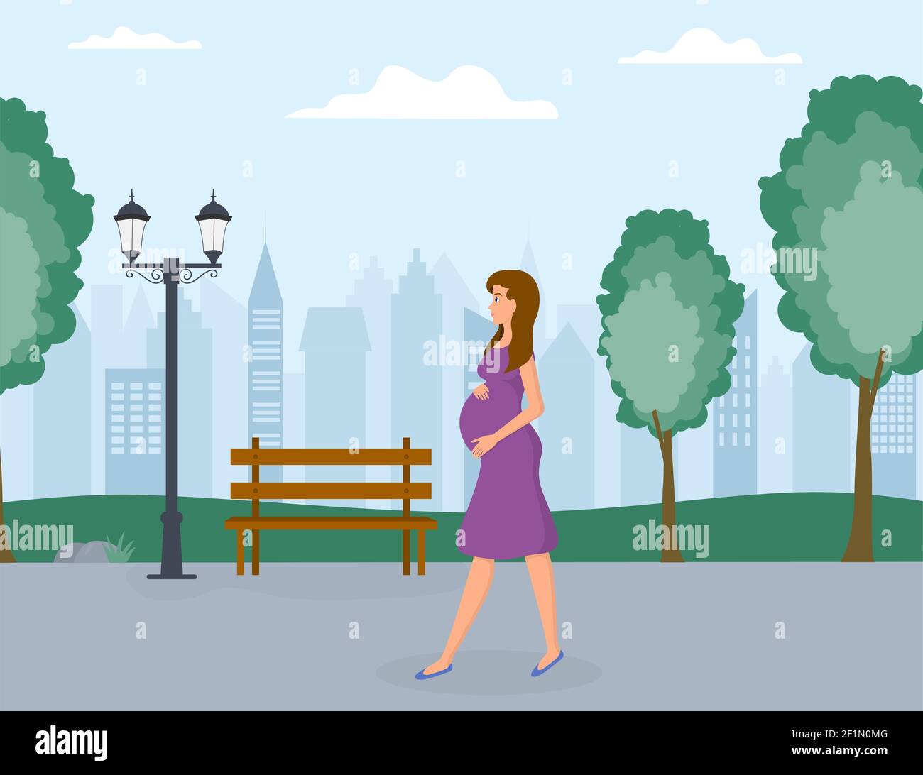 Outdoor life walking in Stock Vector Images - Alamy