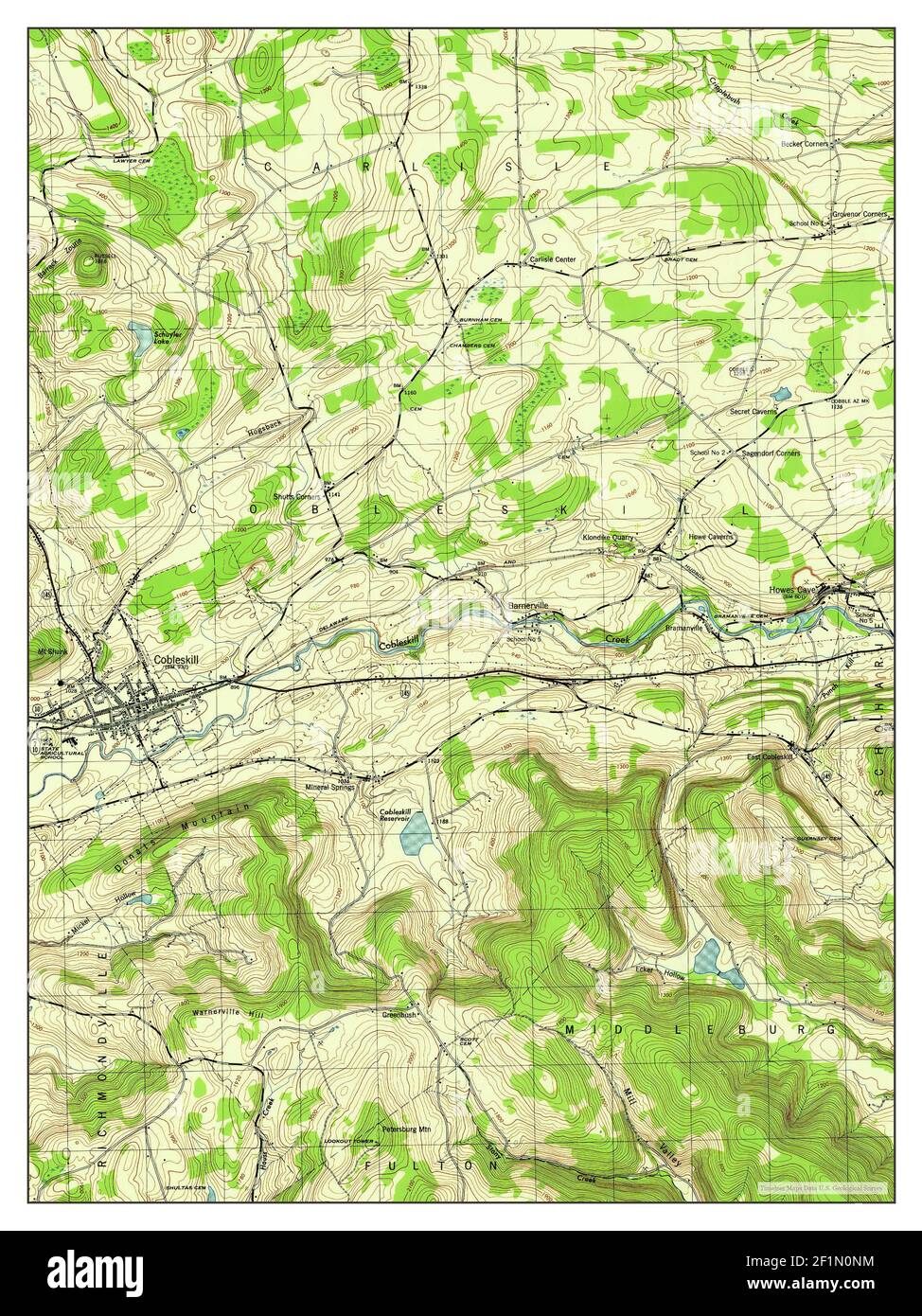 Cobleskill map hi-res stock photography and images - Alamy
