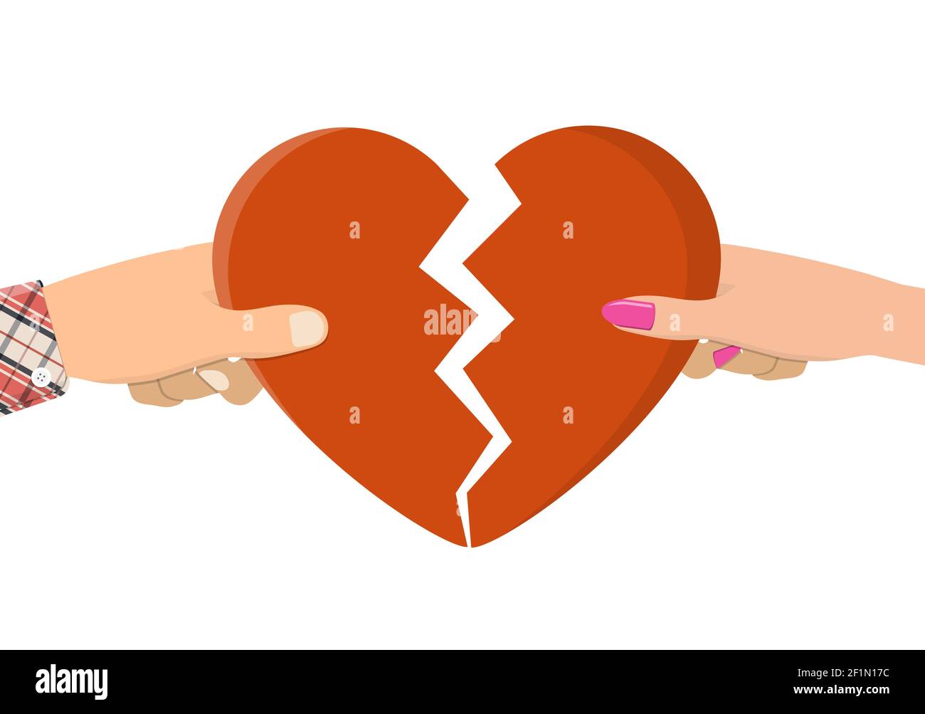 Hand Holding Broken Heart Drawing