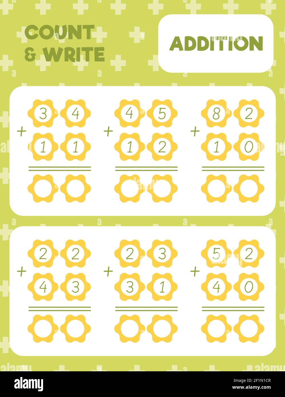 Math worksheet practice print page. Double digit addition. Column ...