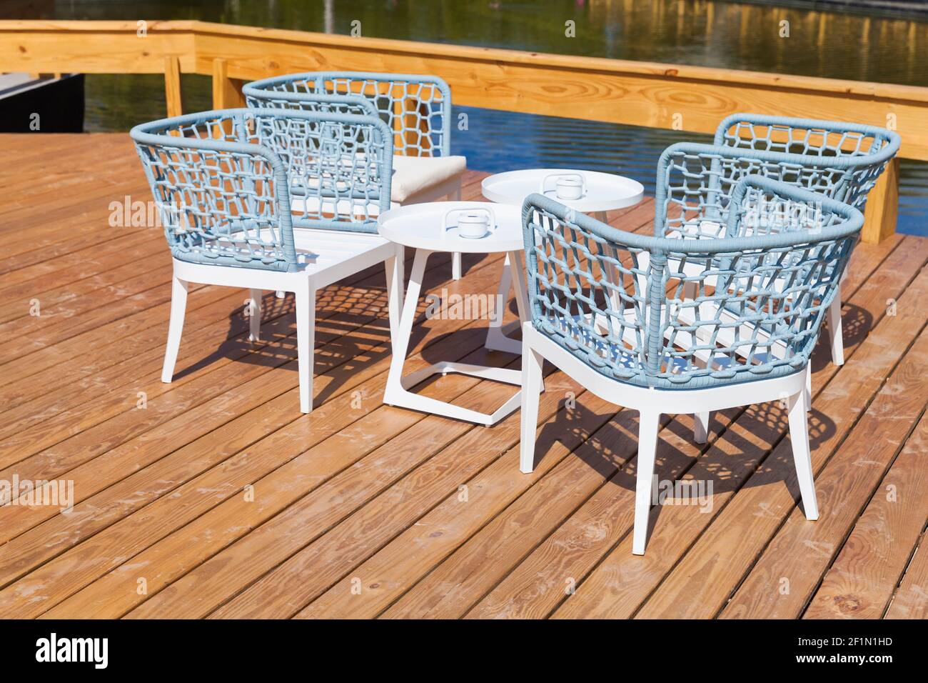White chairs hi-res stock photography and images - Alamy