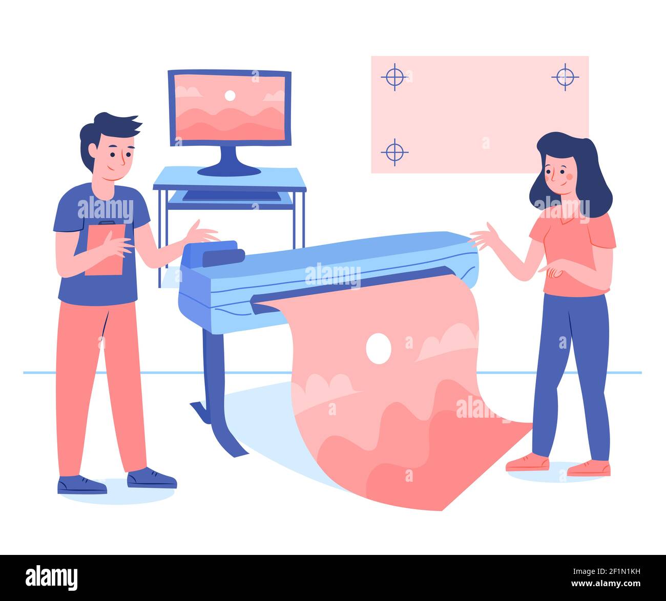 Digital printing industrial equipment Stock Vector Images - Alamy