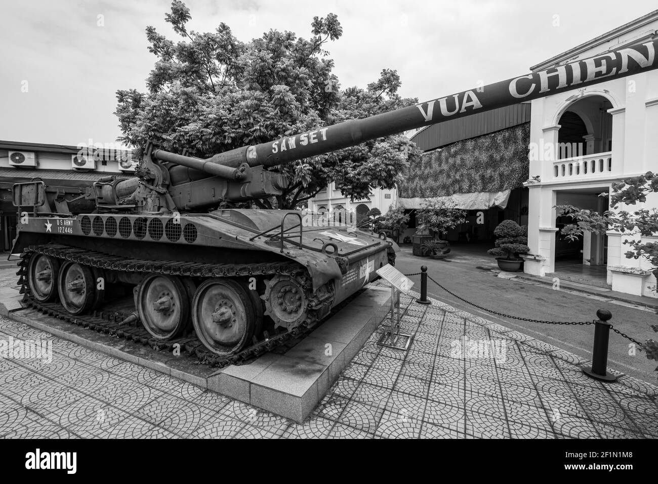 Weapons of the Vietnam War in Hanoi in Vietnam Stock Photo - Alamy