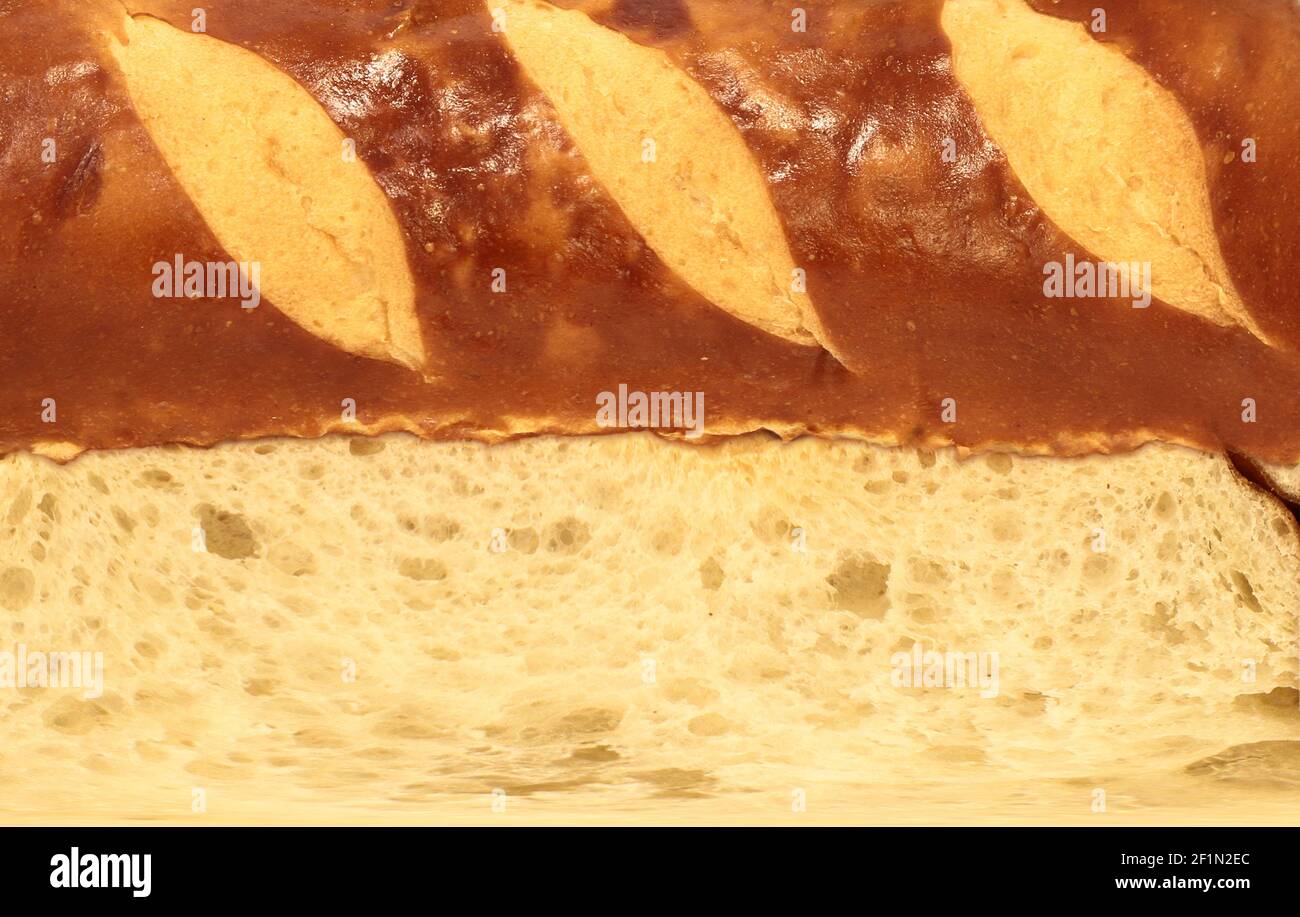 Unwrapped Bread Loaf Texture