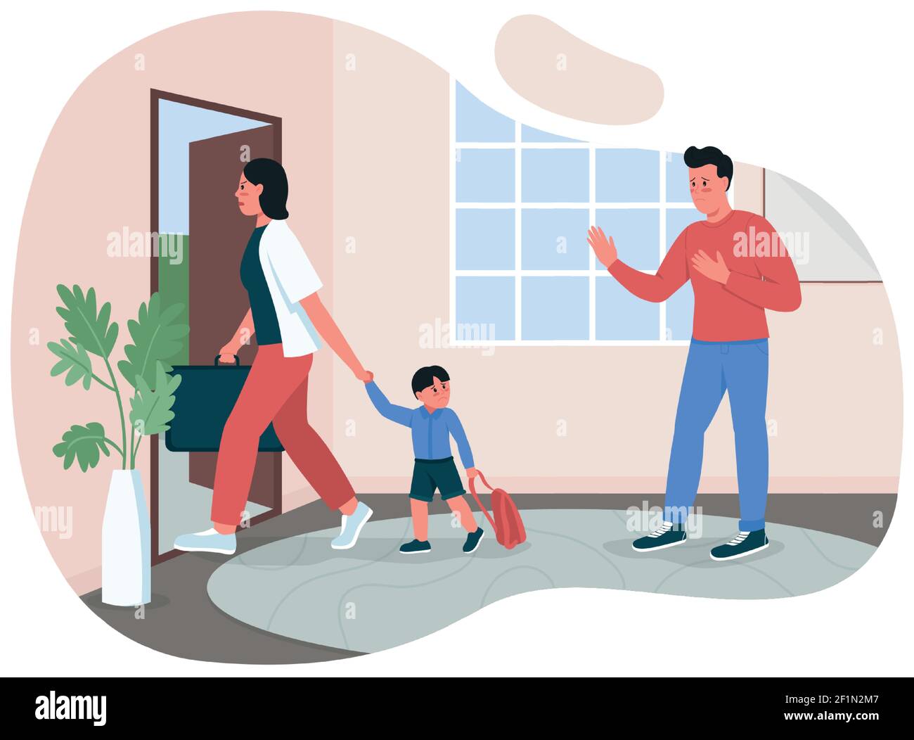 Parents split Stock Vector Images - Alamy