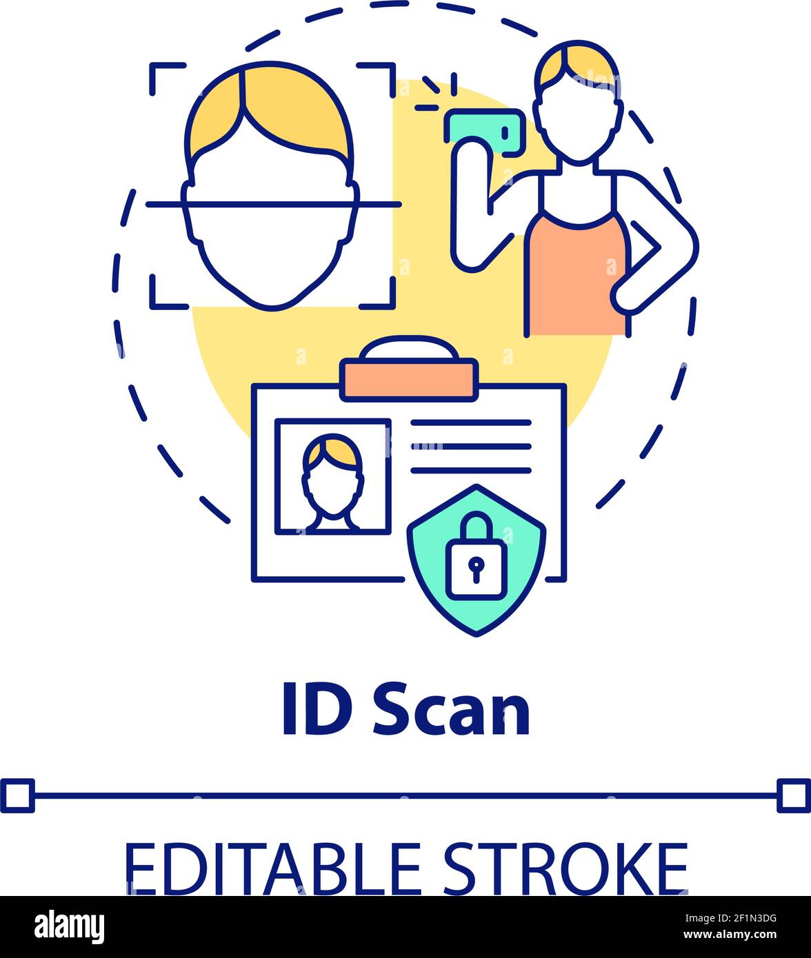 Cybersecurity face Stock Vector Images - Alamy