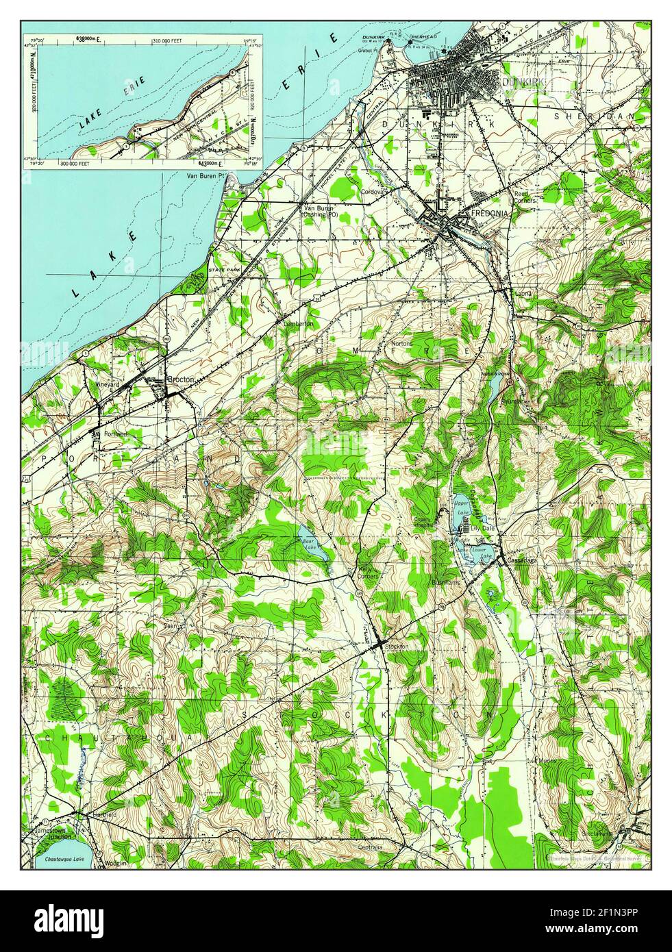 Map of dunkirk new york hi-res stock photography and images - Alamy