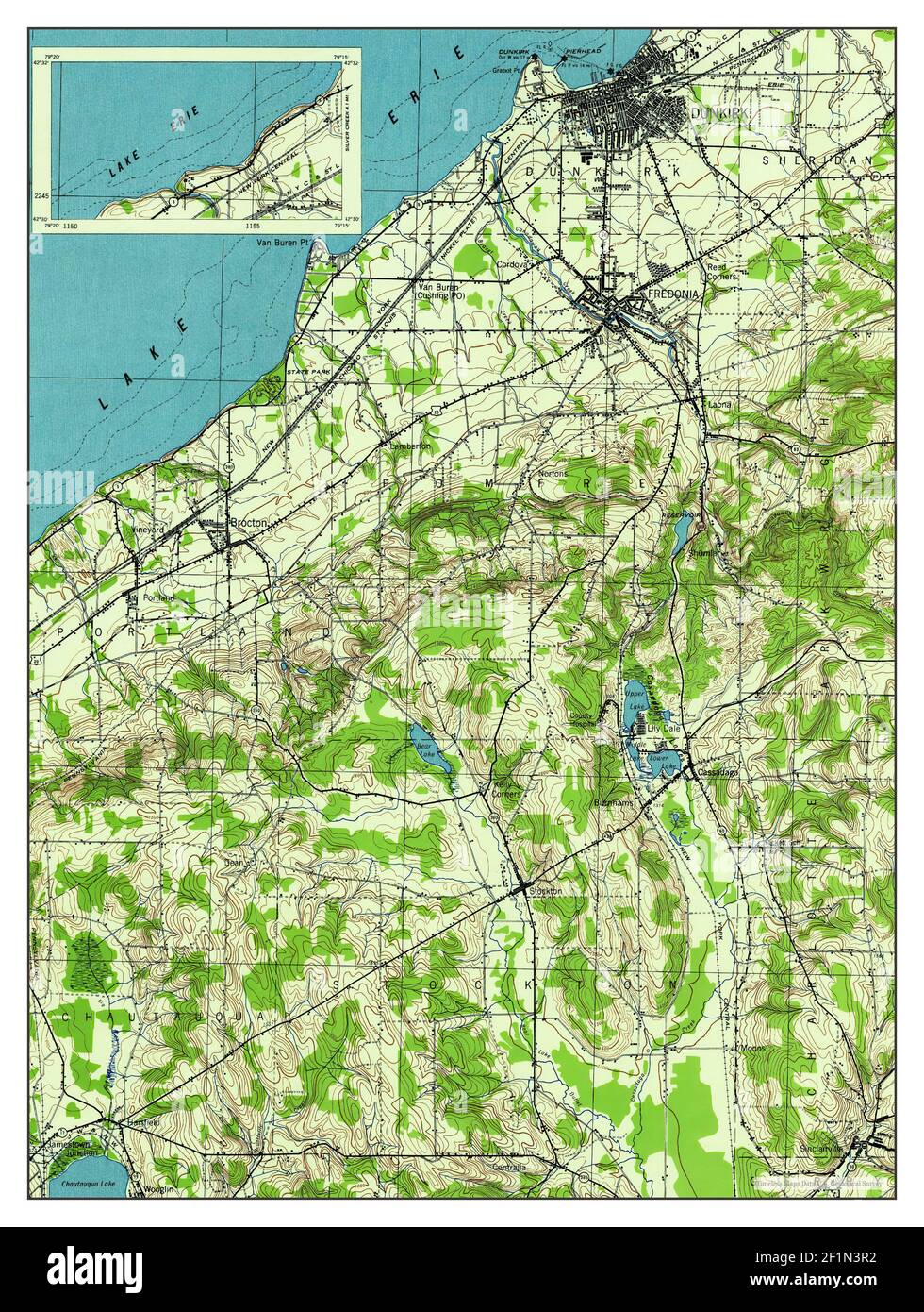 Dunkirk new york map Cut Out Stock Images & Pictures - Alamy