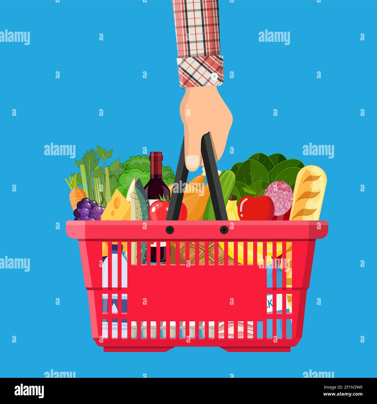 Food products bread water Stock Vector Images - Alamy