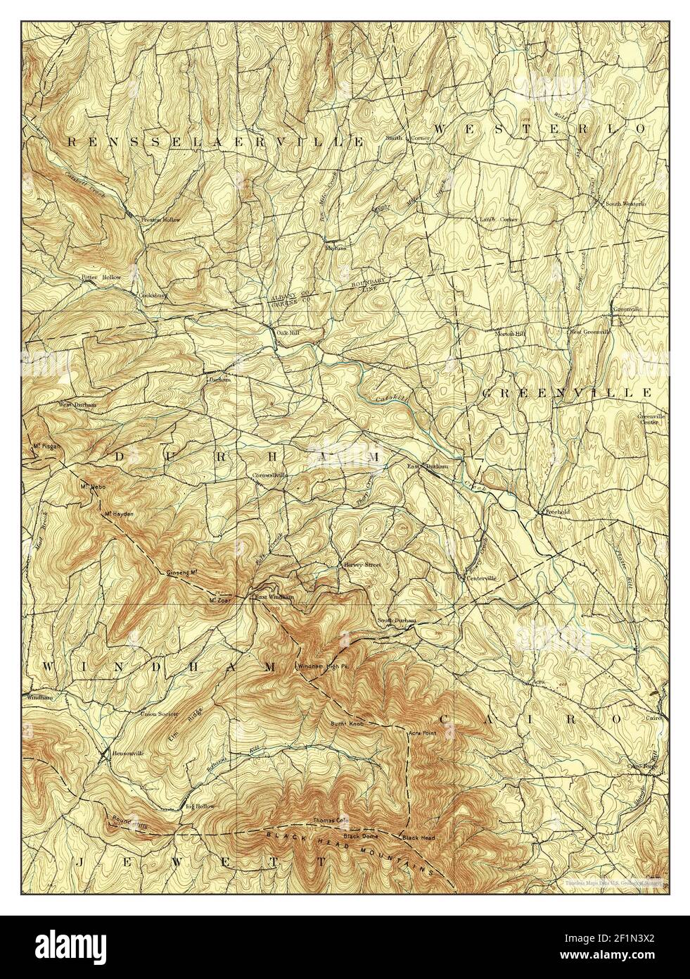 Durham, New York, map 1893, 1:62500, United States of America by ...