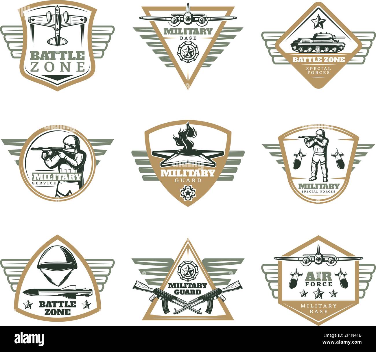 Vintage Military Logo