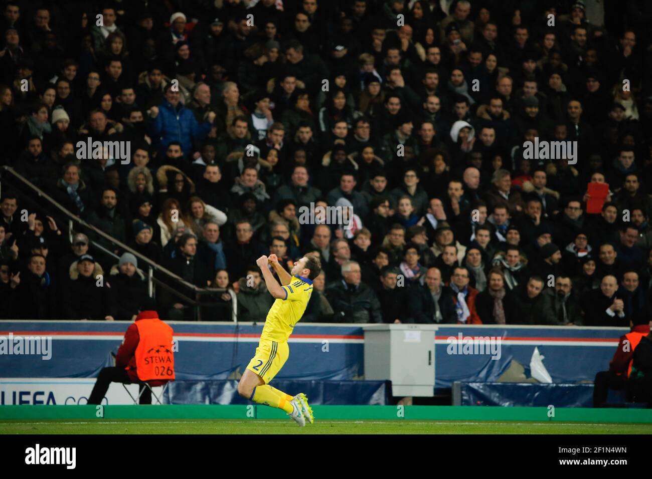 Branislav Ivanovic (Chelsea) in action during the UEFA Champions League ...