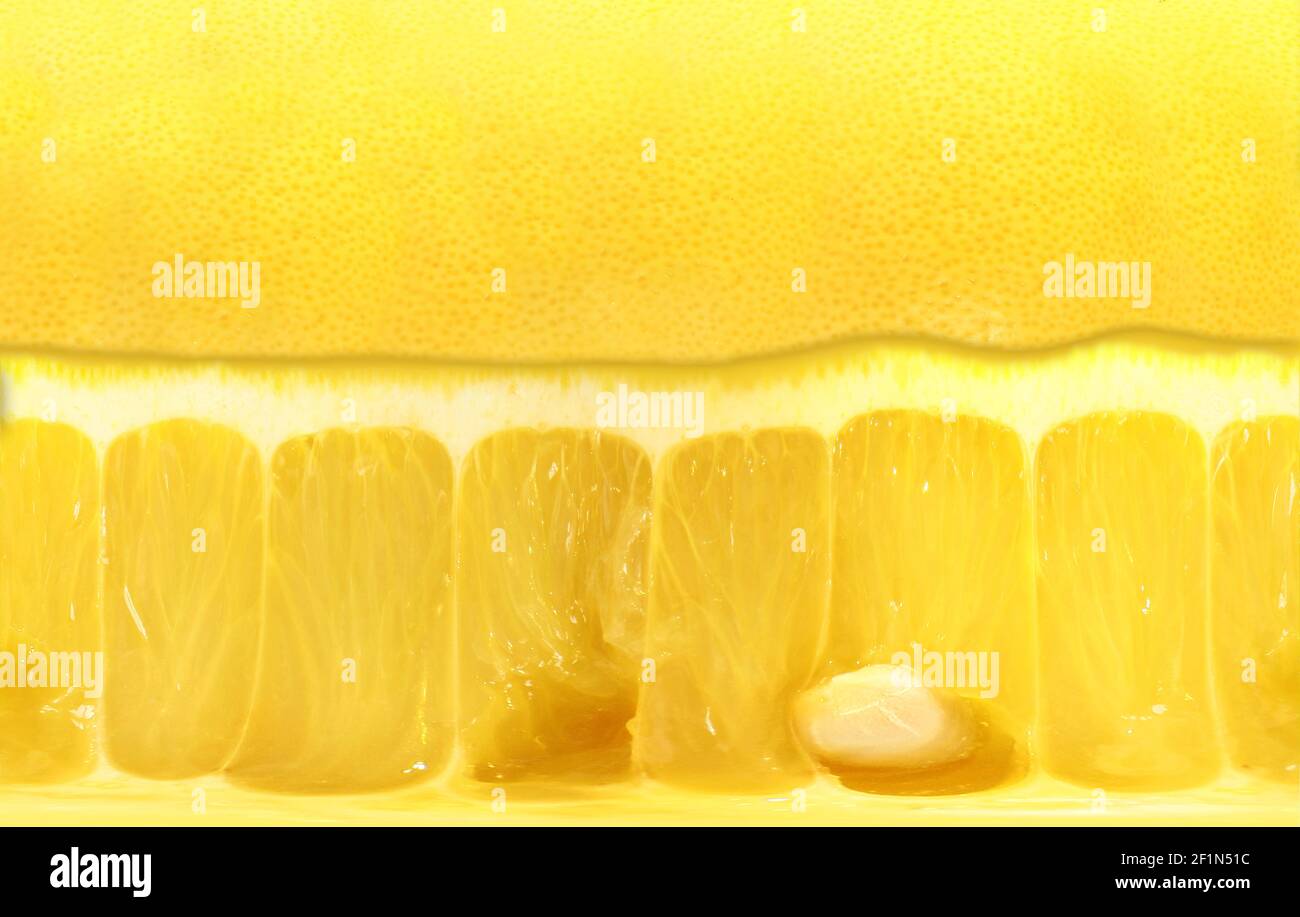 Lemon pulp texture hi-res stock photography and images - Alamy