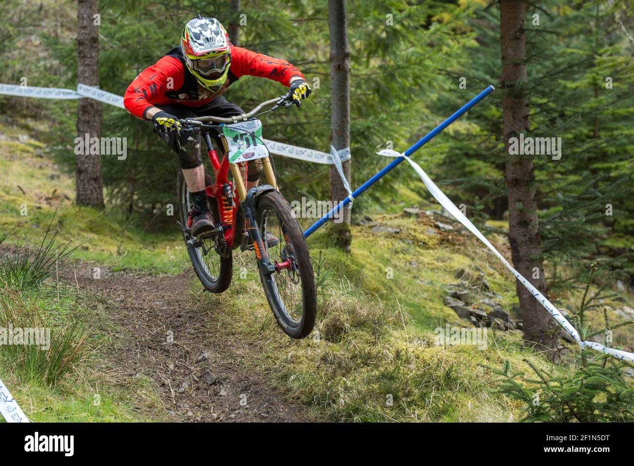 This picture was taken at a downhill mountainbike race at Innerleithen ...