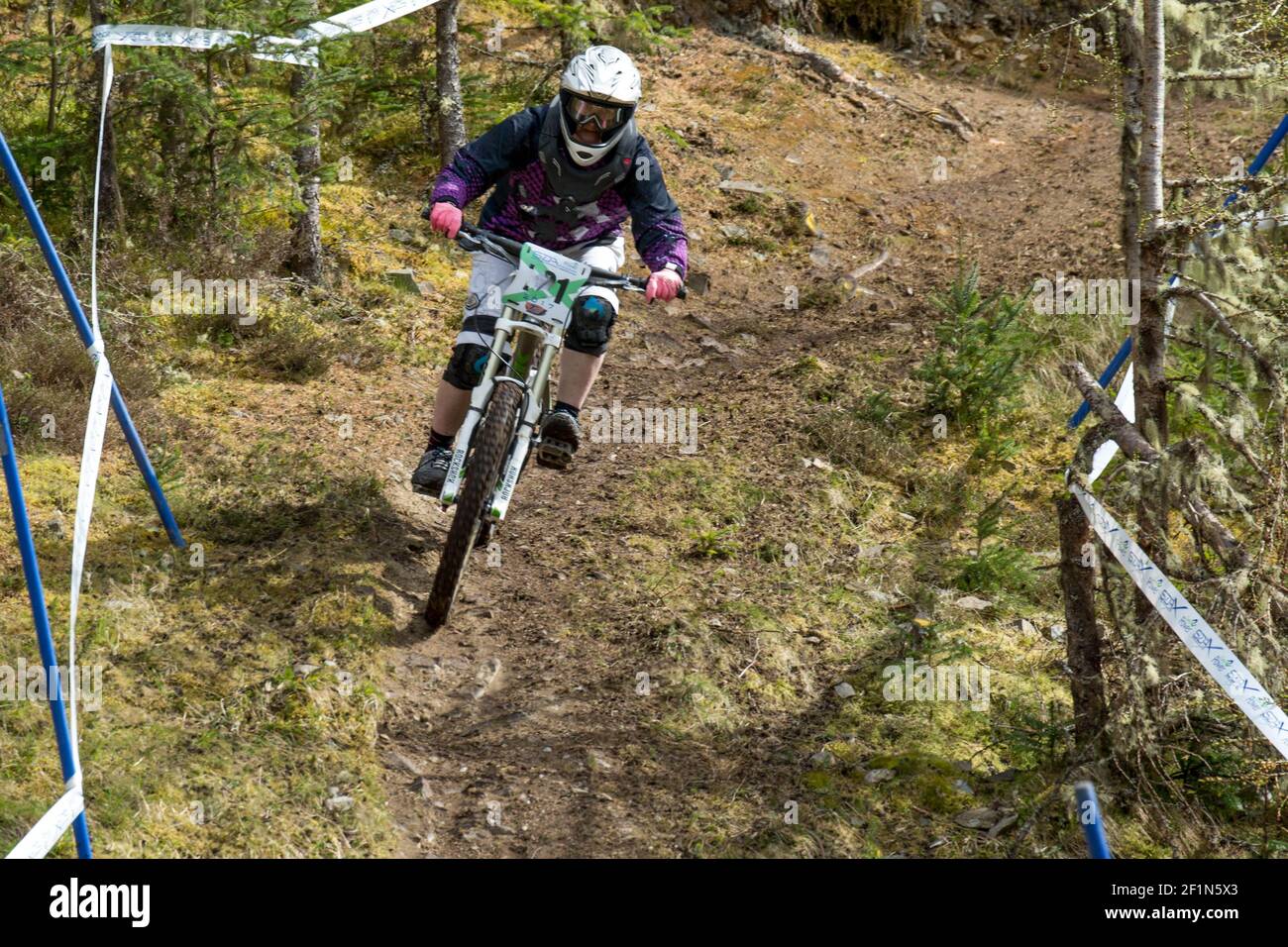 This picture was taken at a downhill mountainbike race at Innerleithen ...