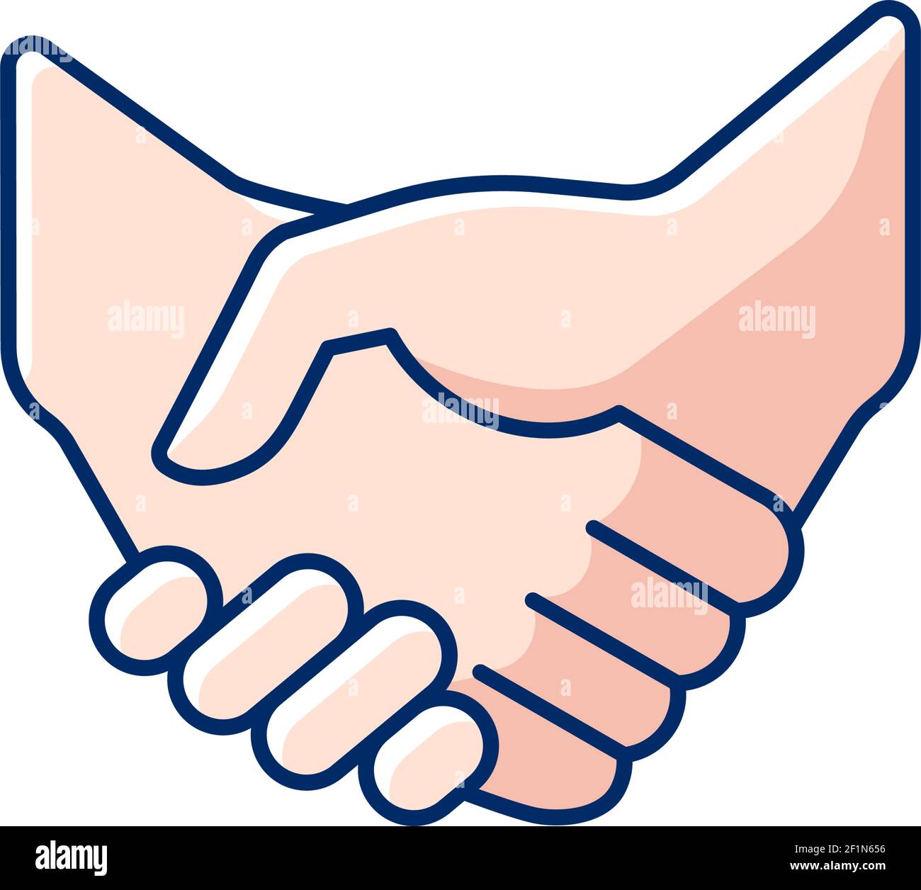 Handshake RGB color icon Stock Vector Image & Art - Alamy
