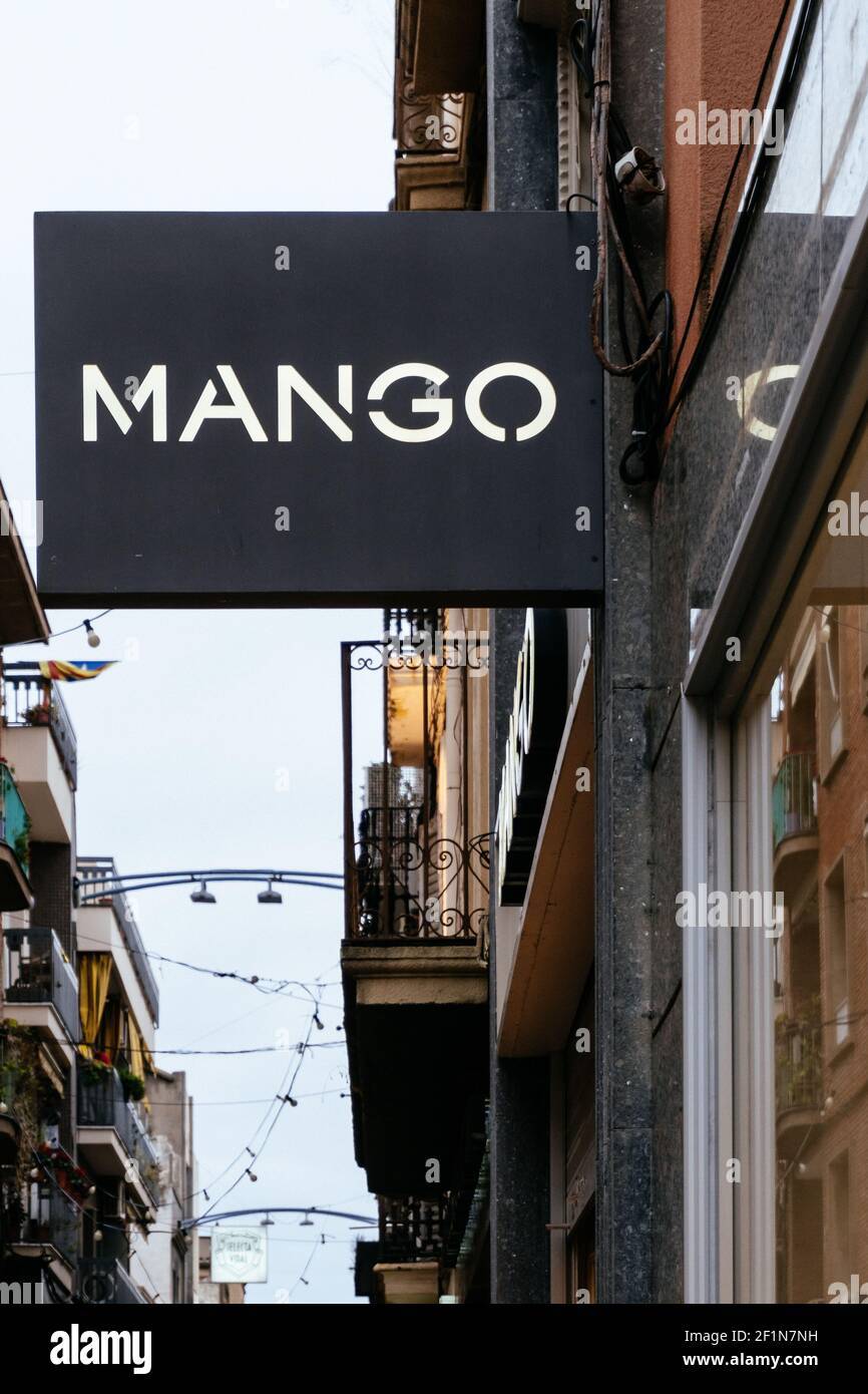 BADALONA, SPAIN - Feb 15, 2021: Badalona, Spain - February 15, 2021 ...