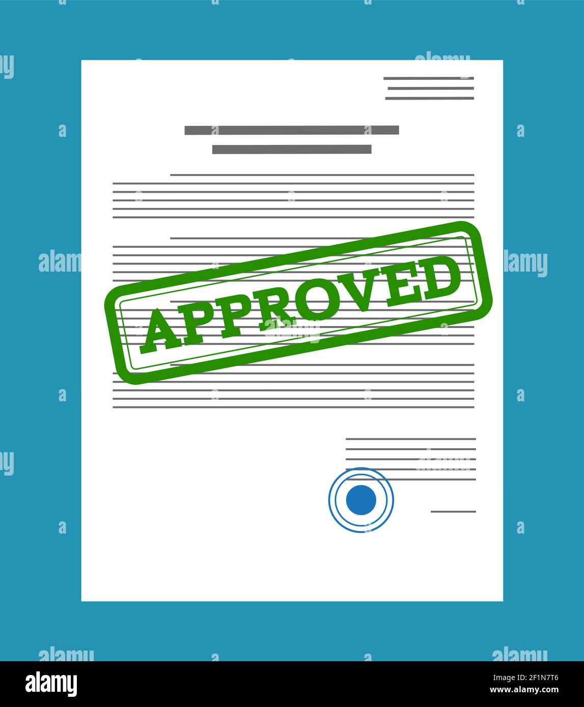 Visa application approved Stock Vector Images - Alamy