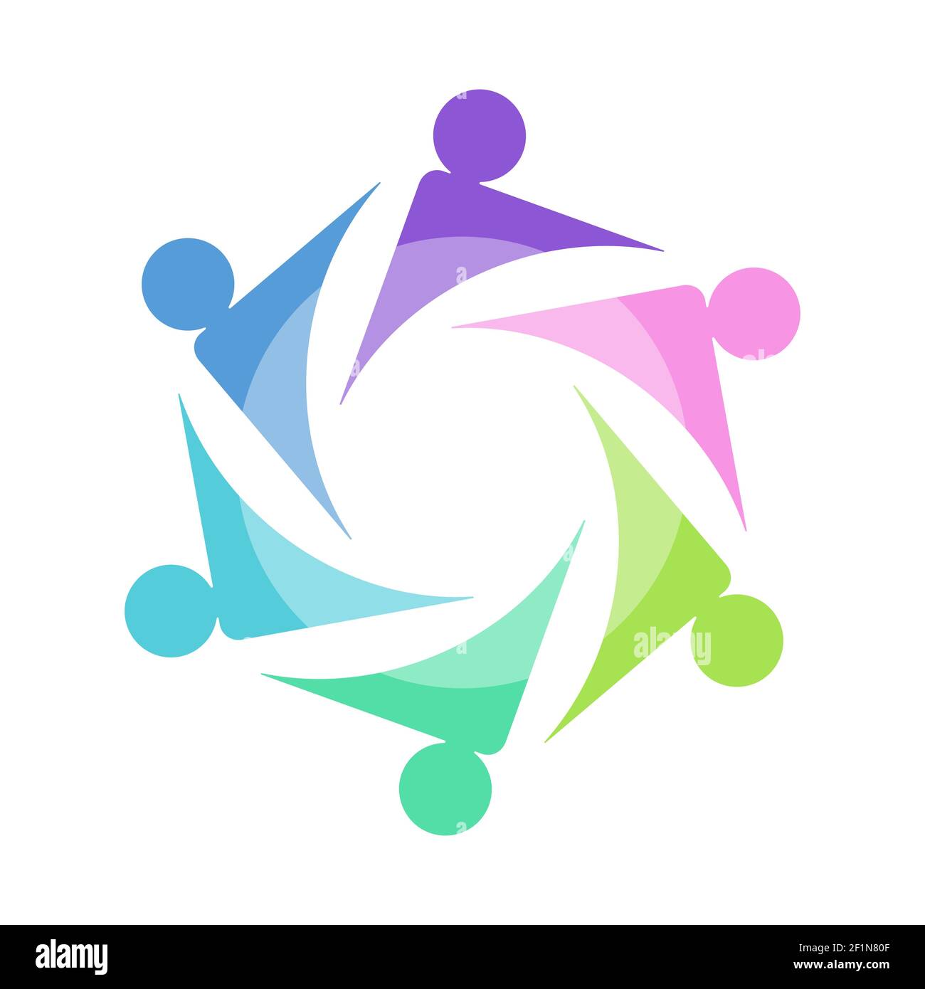 Community icon, social networks, team of friends. Stock vector ...